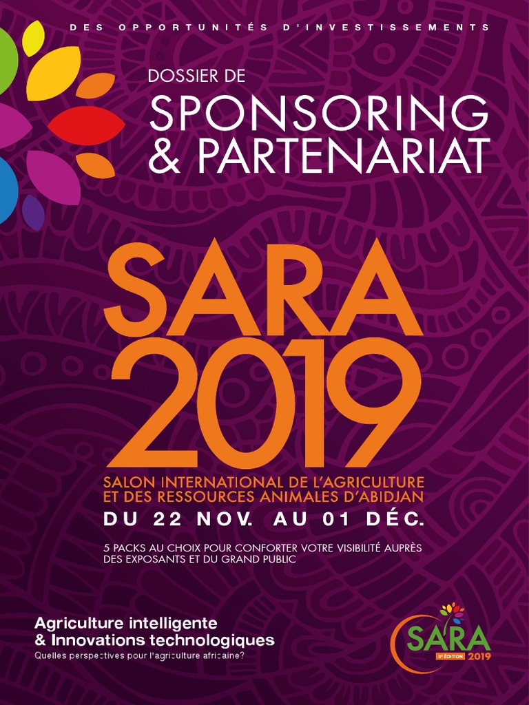 Dossier de Sponsoring SARA 2019 | PDF | Publicité
