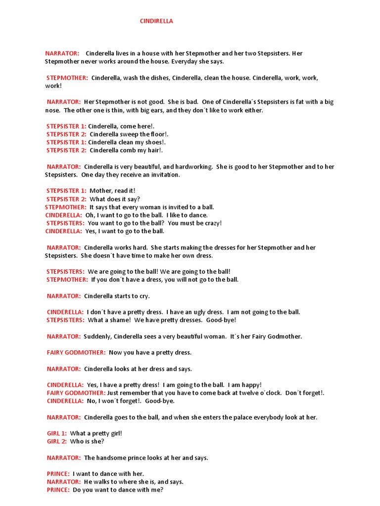 CINDIRELLA | PDF | Cinderella | European Fairy Tales