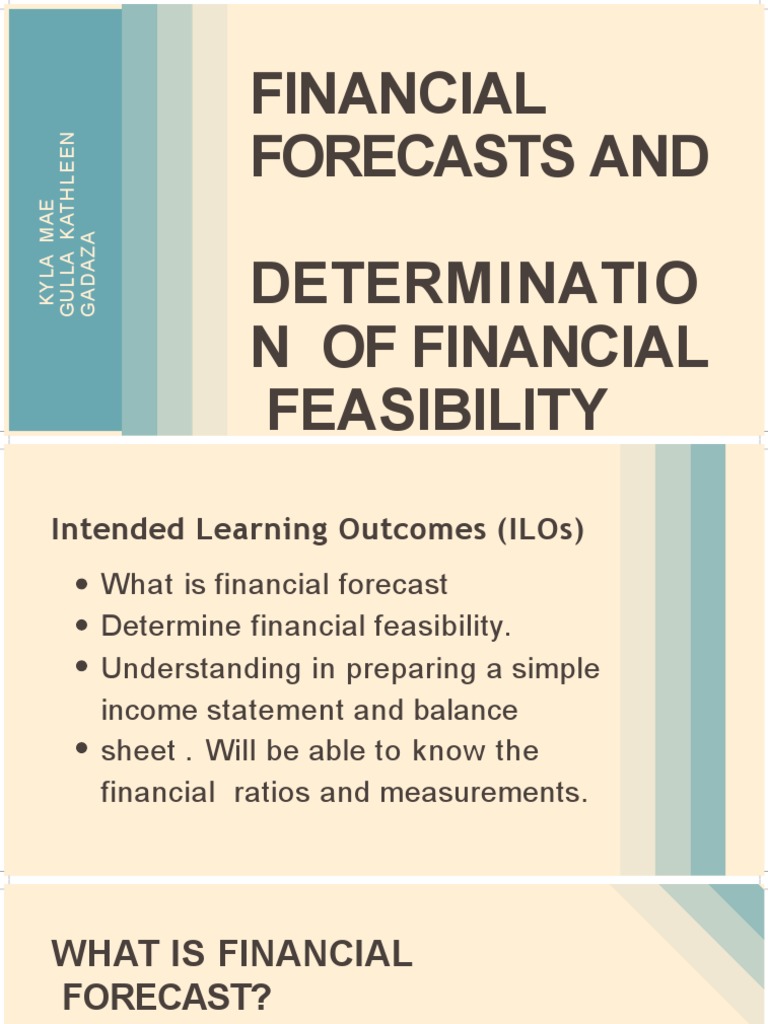 Financial Forecasts and Determination of Financial Feasibility BTLED ...