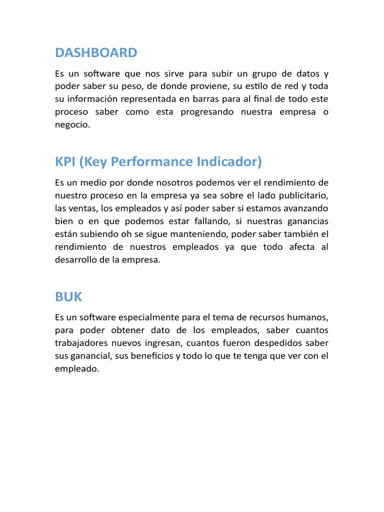 Dashboard, Kpi, Buk | PDF
