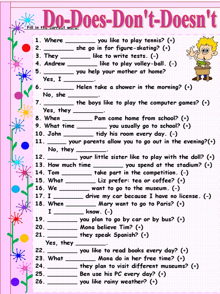 do-does-dont-doesnt | PDF