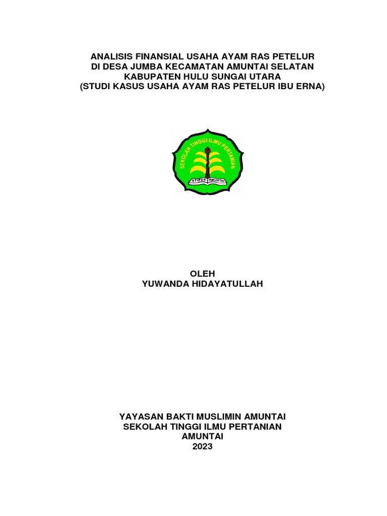 USULAN SKRIP YUWANDA Tabel | PDF