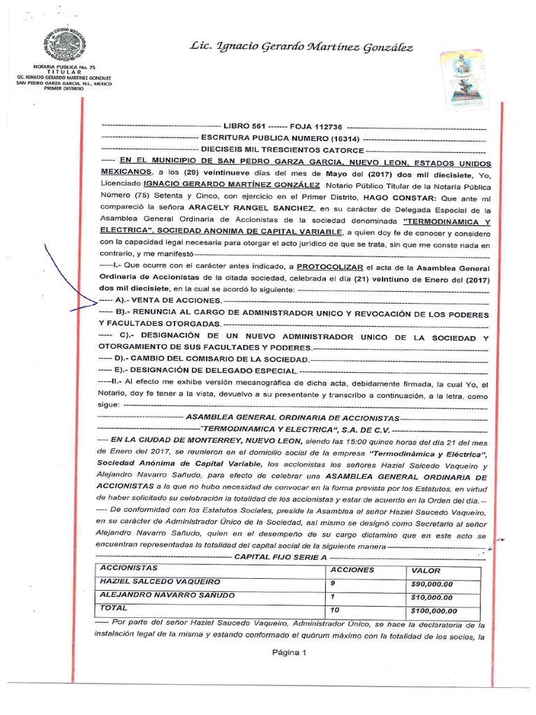 Asamblea Termodinamica Ep 16314 29 Mayo 2017 | PDF