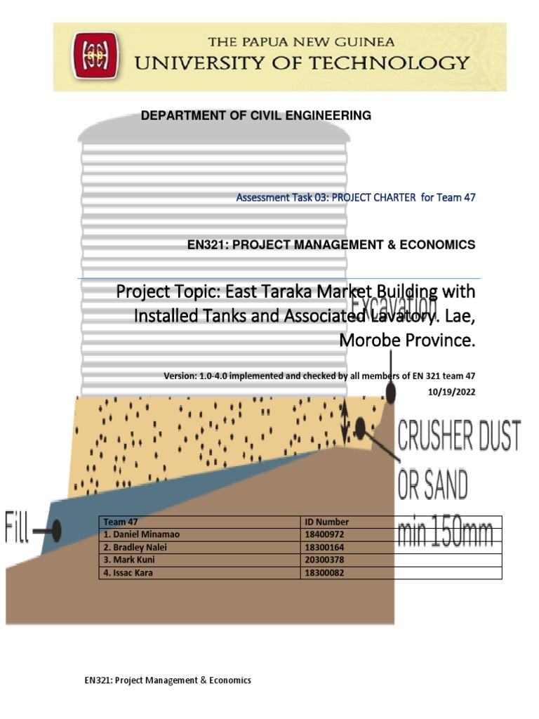 Team 47 - EN321 Project Chater - Final | PDF | Project Management | Toilet