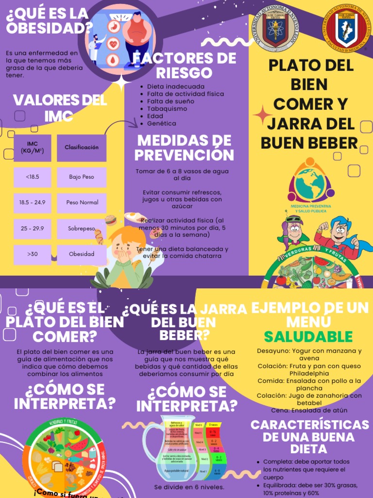 Plato Del Bien Comer y Jarra Del Buen Beber | PDF | Obesidad | Dieta
