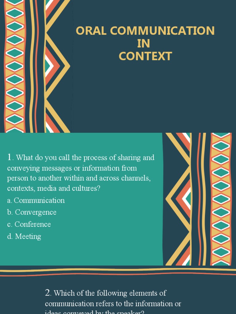 Oral Communication Reviewer | PDF | Communication | Cognitive Science Oral Communication Reviewer | PDF | Communication | Cognitive Science