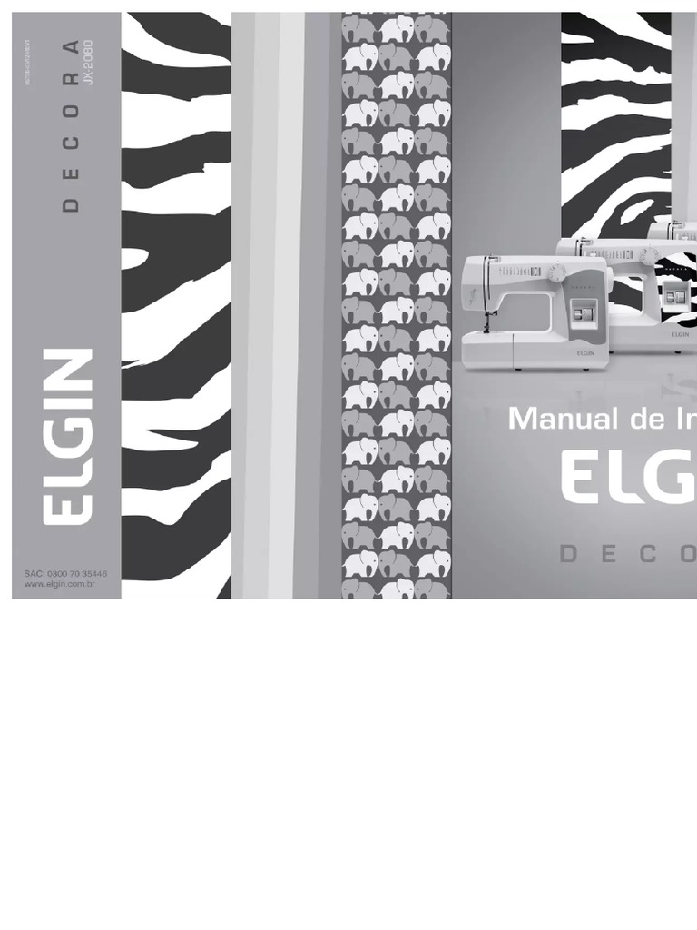 Manual de Instruções Elgin Decora JX-2080 (Português - 18 Páginas) | PDF