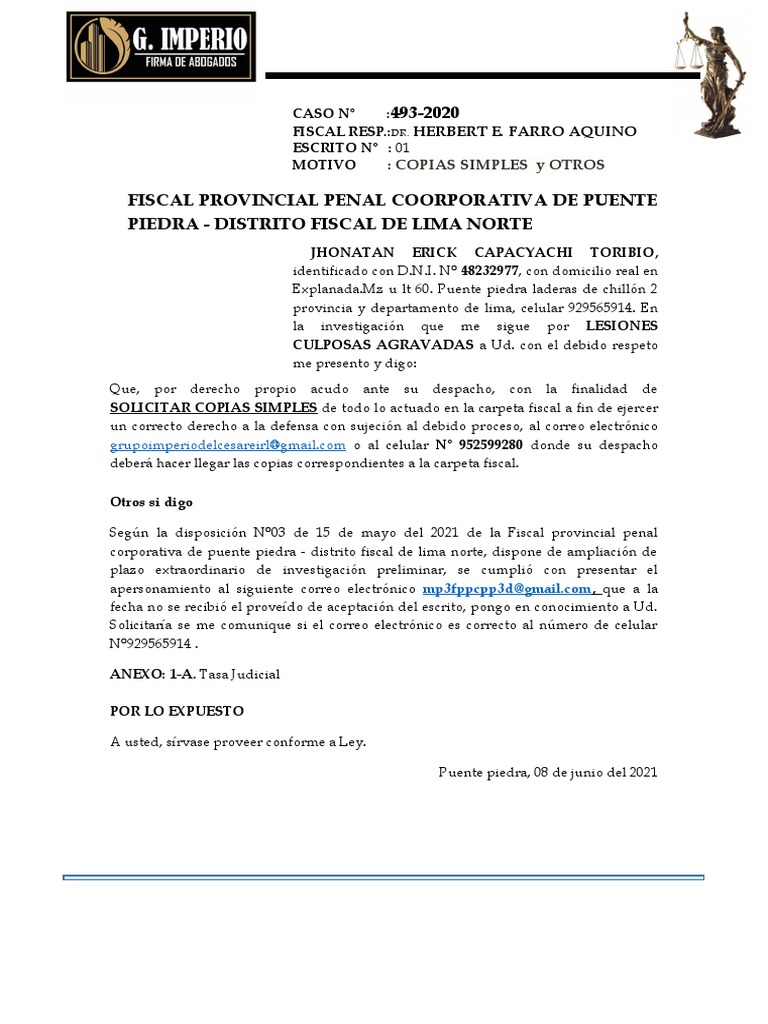 Copias Simples | PDF | Fiscal | Ley común