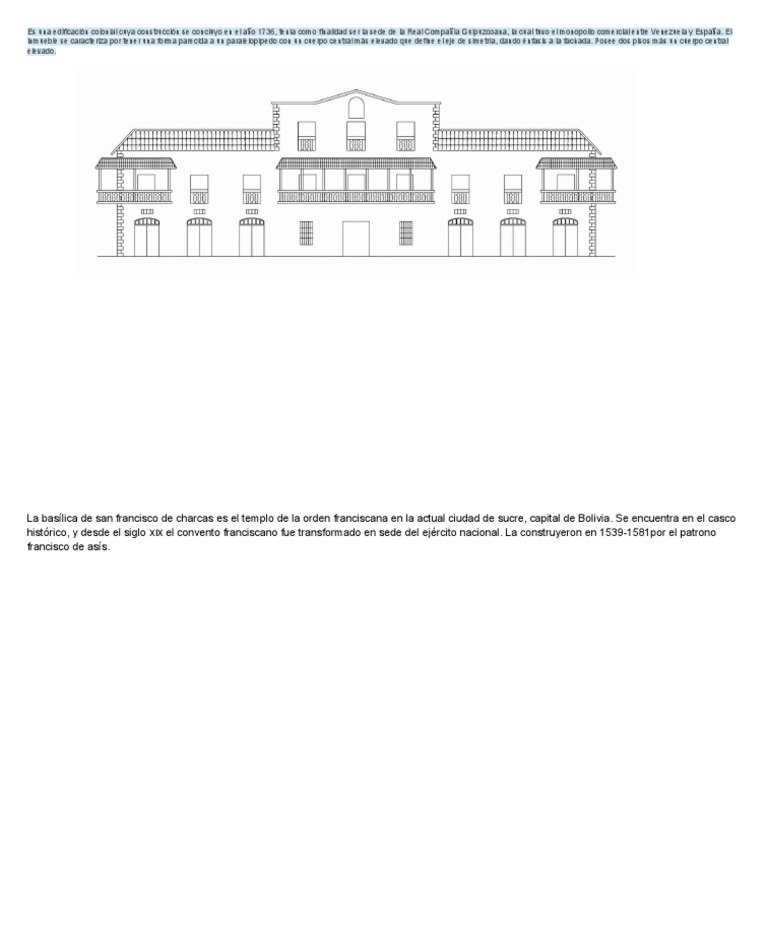 Arquitectura Colonial Dibujos | PDF