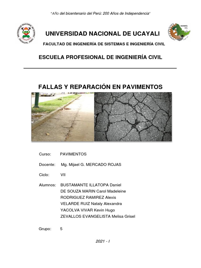 Falla y Reparación de Pavimento Flexible y Rígido | PDF | Hormigón ...
