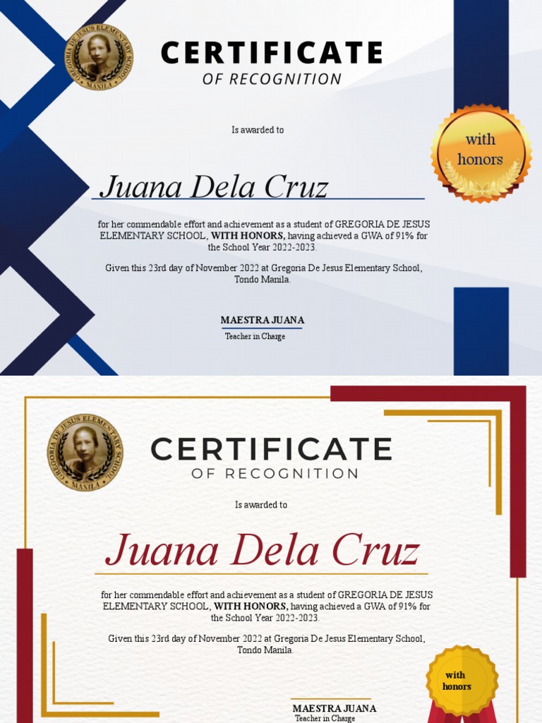 Certs Template | PDF