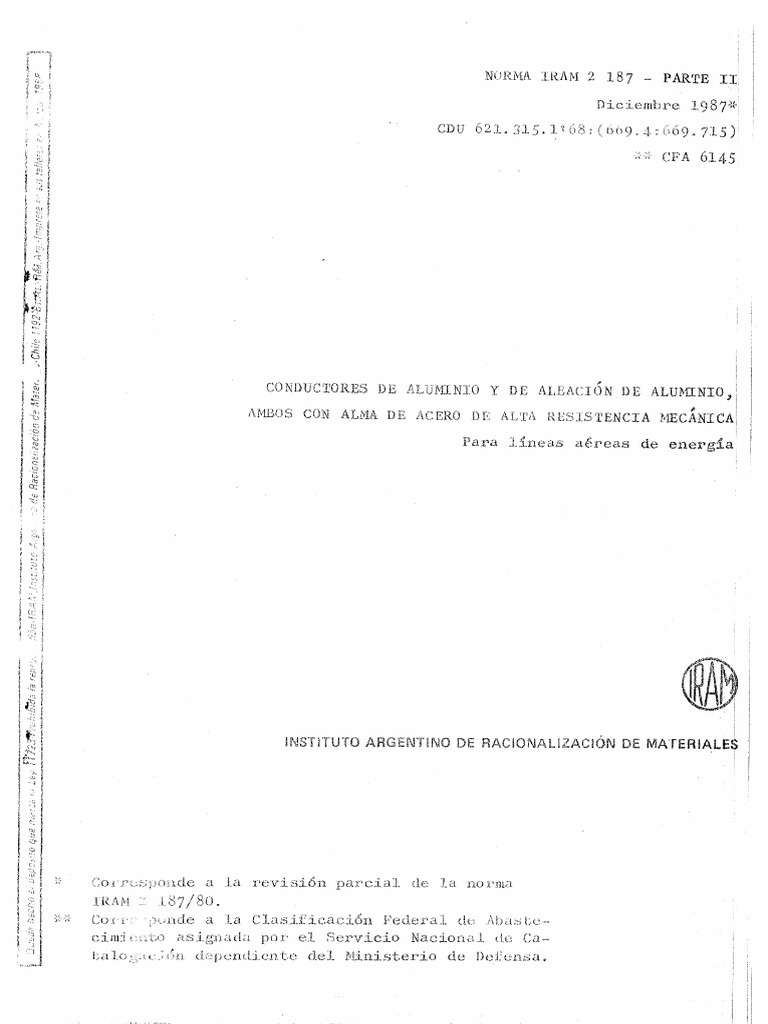 Norma IRAM-2187 198712 Parte-II | PDF