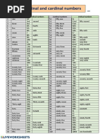 12 Ordinal Numbers List 1-100 | PDF