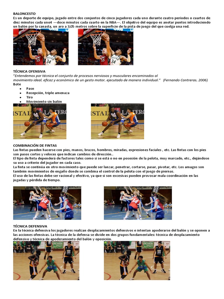 BALONCESTO | PDF | Defensor (Asociación de Fútbol) | Deportes atléticos