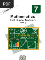 Week 2 Math 7 Module | PDF | Set (Mathematics) | Mathematical Concepts