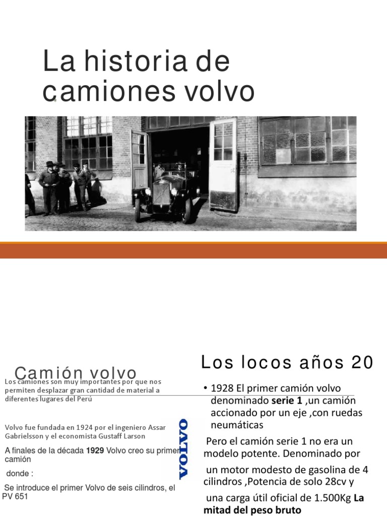 La Historia de Camiones Volvo | Descargar gratis PDF | Camión | Bienes ...