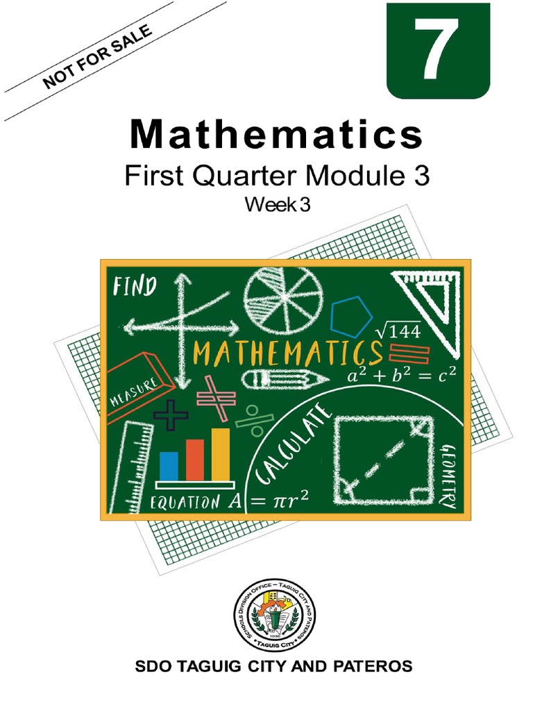 Math7 q1 Week 3 Enhanced | PDF | Division (Mathematics) | Subtraction