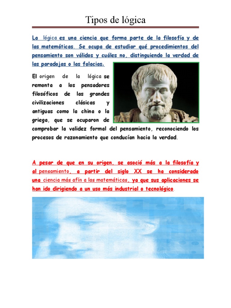 Tipos de Lógica | PDF | Lógica matemática | Lógica