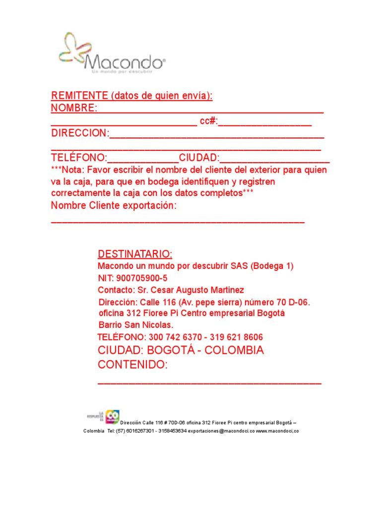 Rotulo Macondo (Bodega 1) V22122022 | PDF