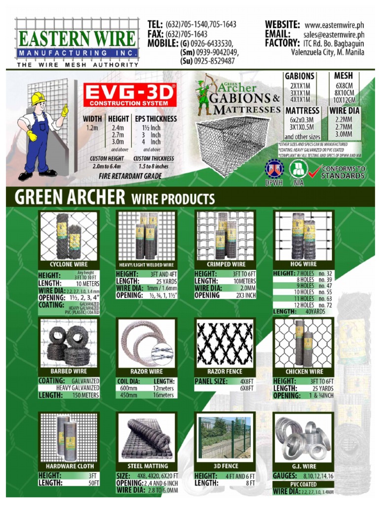 Eastern Wire MFG Inc Quick Ref Brochure | PDF
