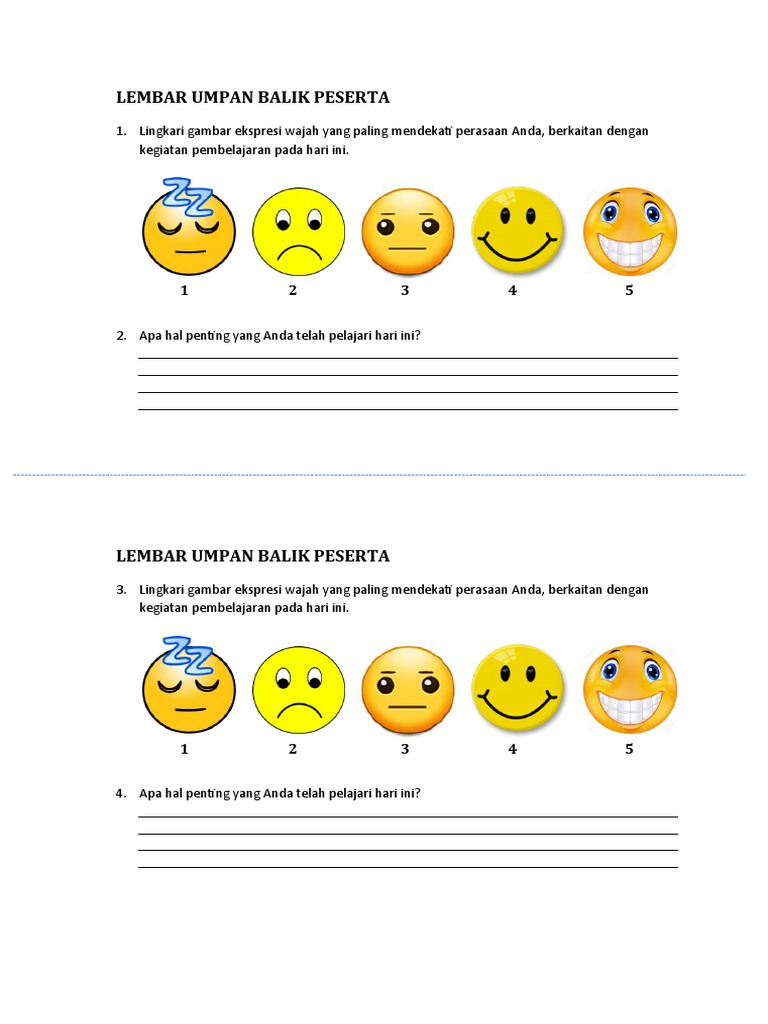 Angket - Smiley Face | PDF