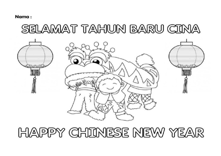 Mewarna Selamat Tahun BAru Cina | PDF