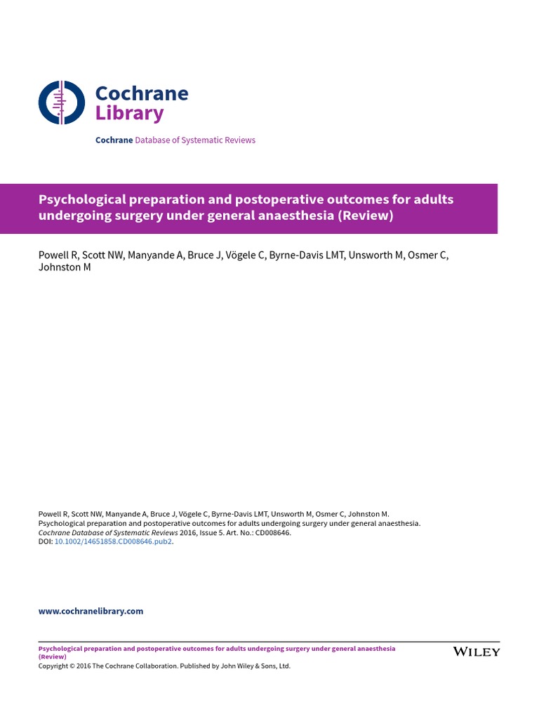 Powell Et Al-2016-Cochrane Database of Systematic Reviews | PDF ...