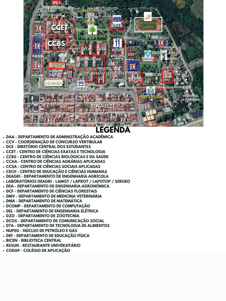 Estrutura e Departamentos da UFS | PDF | Science