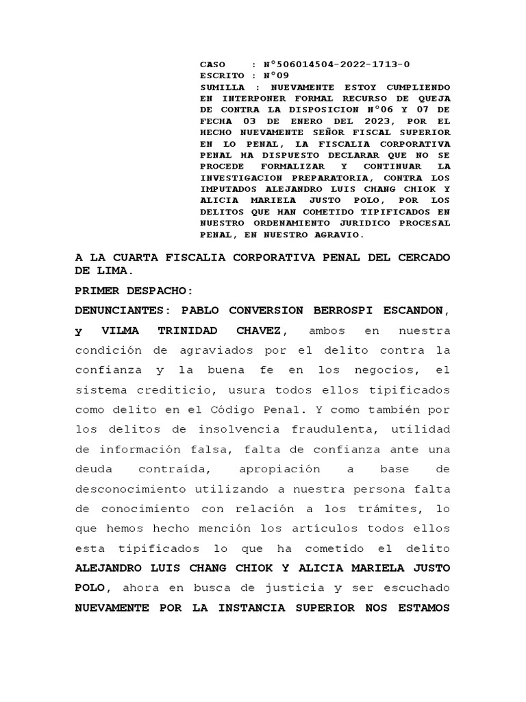 Caso | PDF | Fiscal | Derecho penal