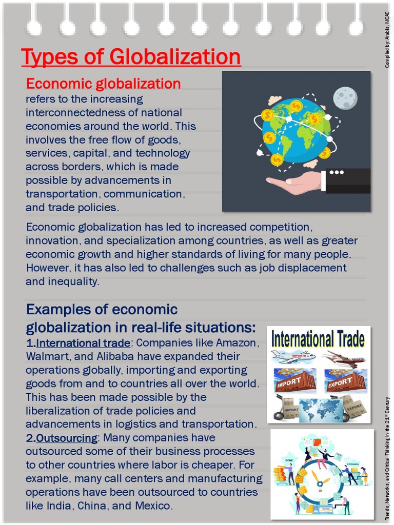 TNCT Types of Globalization | PDF | Globalization | Sustainability
