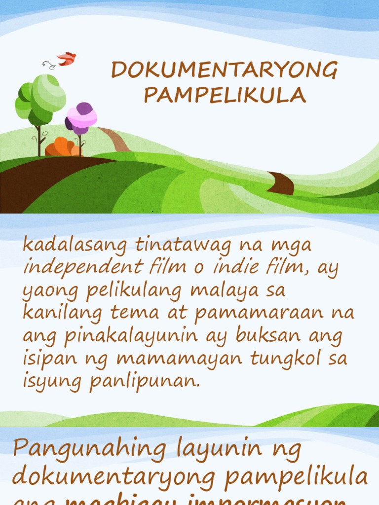 Dokumentaryong Pampelikula | PDF