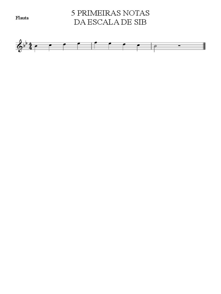 Escala - Flauta | PDF