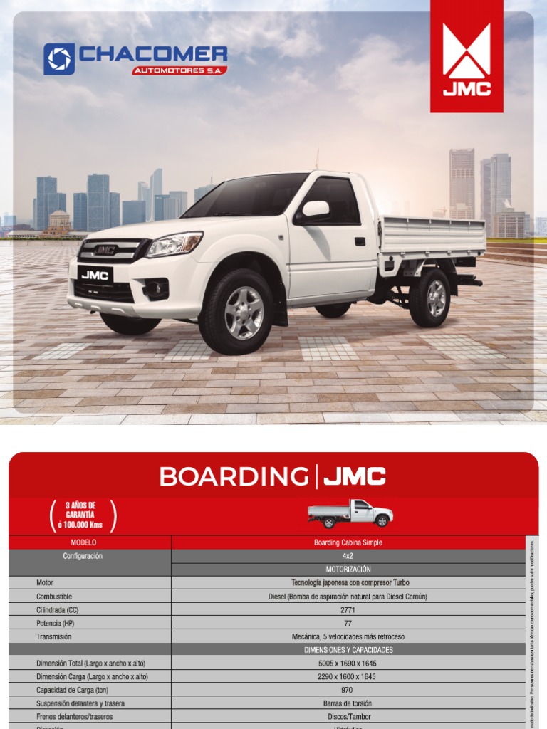 Ficha Tecnica Boarding Cs | PDF