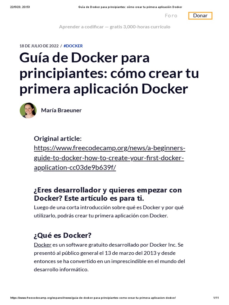 Guia de Docker | PDF | Python (lenguaje de programación) | Archivo de computadora