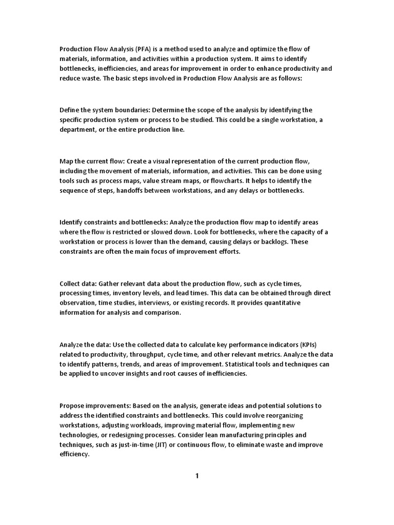 Pfa | PDF | Data | Lean Manufacturing