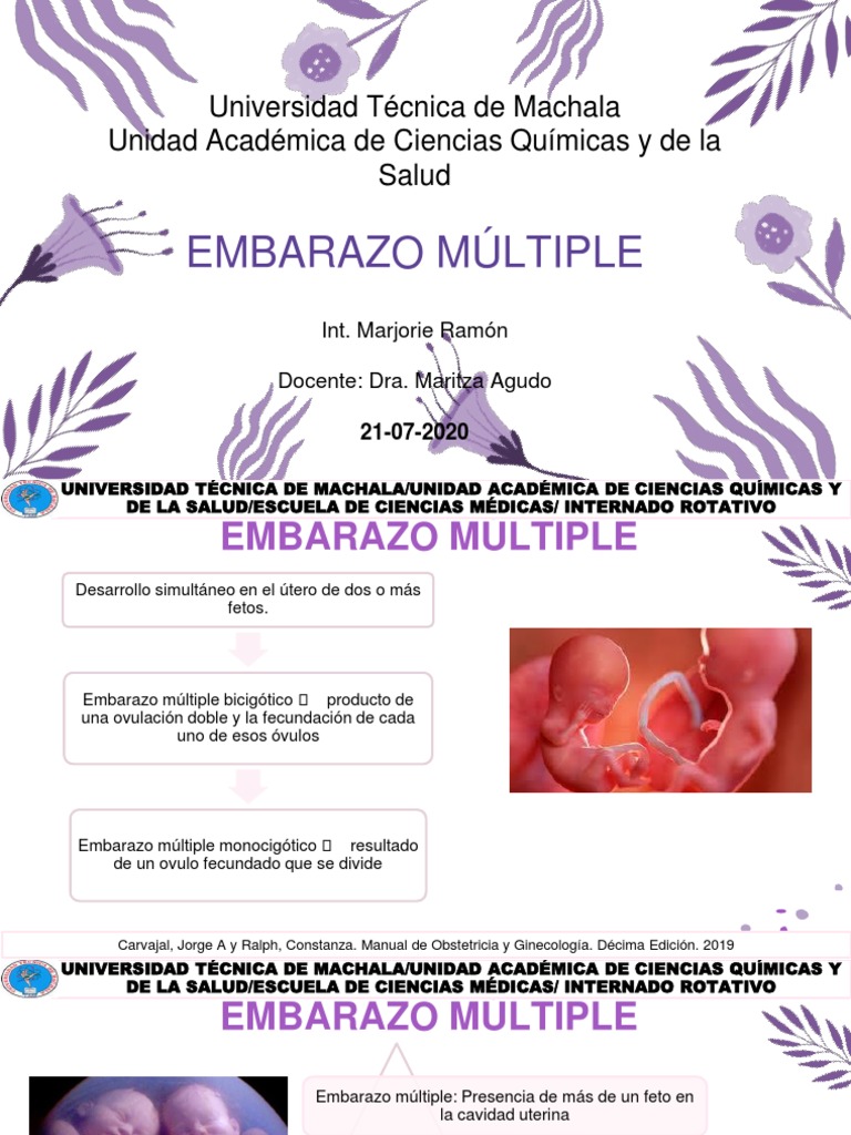 Embarazo Múltiple: Clasificación y Manejo | PDF | El embarazo | Feto