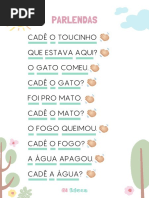 113 Parlenda Hoje É Domingo Revisado | PDF | Fonema | Escrita