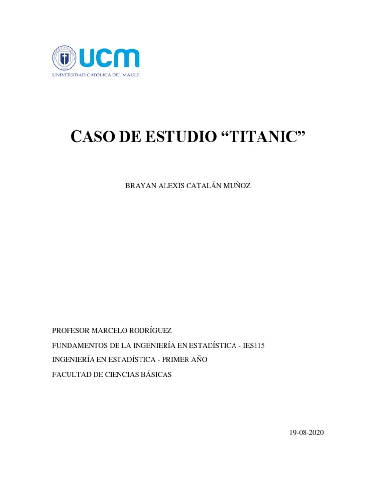 Caso Titanic | PDF
