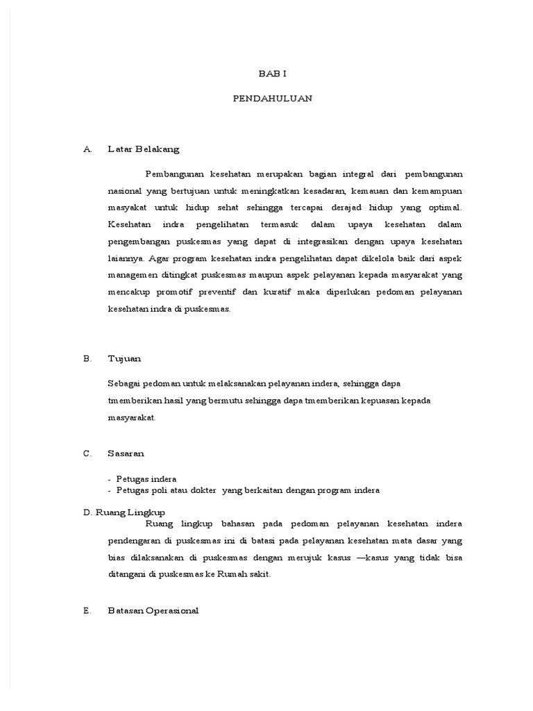 PDF Pedoman Program Indra | PDF