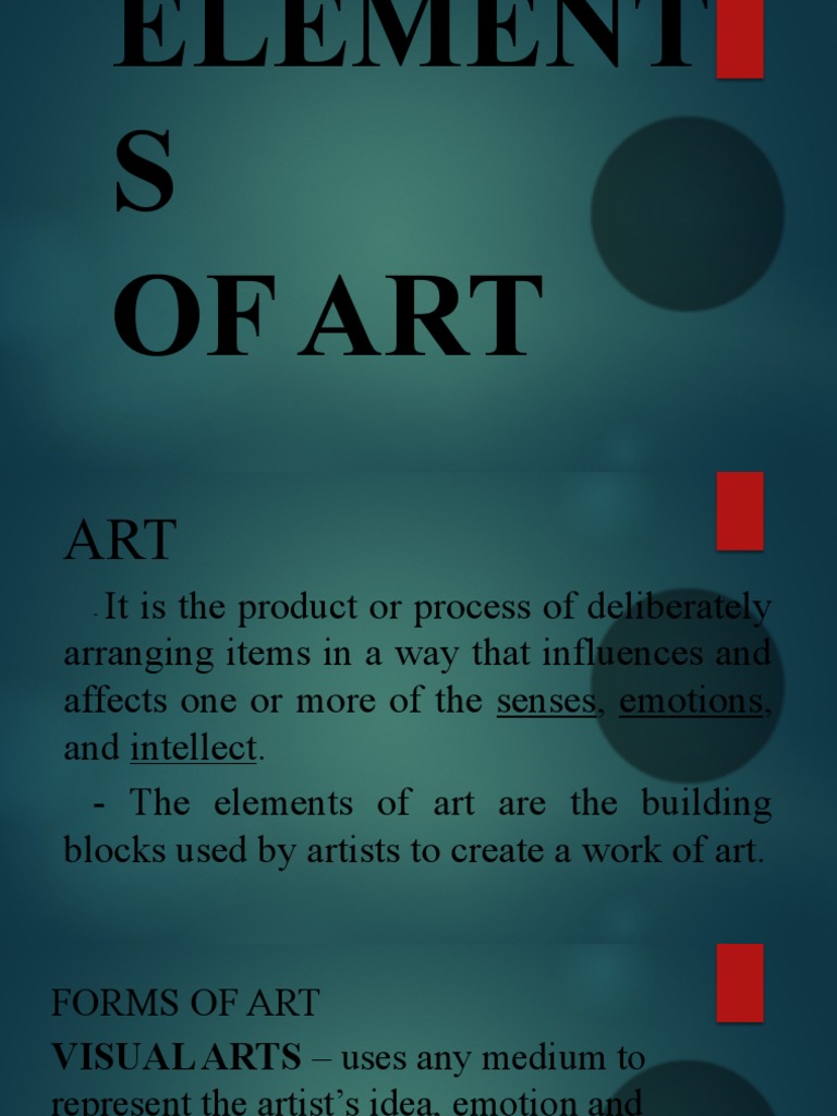 Elements and Forms of Art Guide | PDF | The Arts | Color