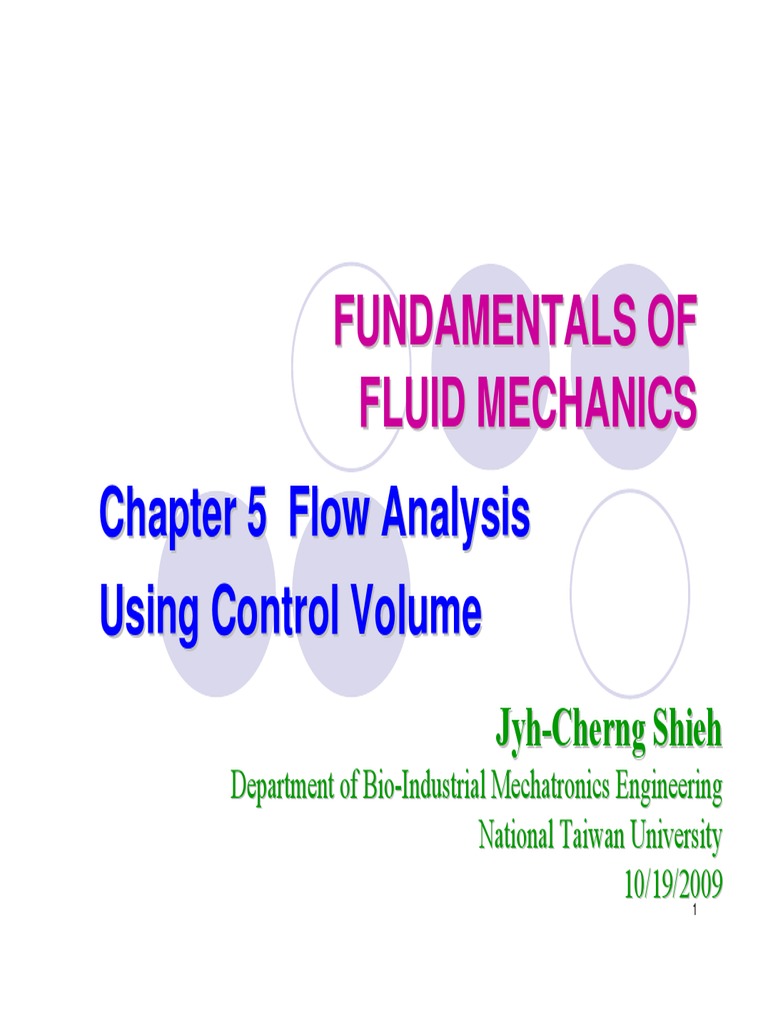Fluid Mechanics: Momentum Conservation | PDF | Fluid Dynamics ...