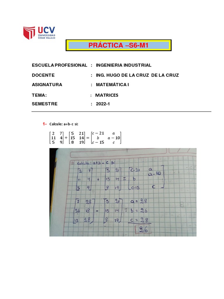 Práctica Matematica | PDF