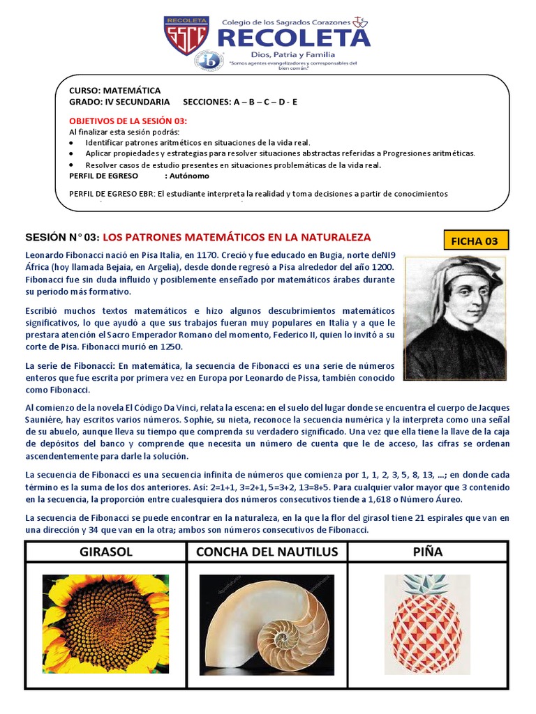 Ficha 03 - Progresiones Aritmeticas | PDF | Aritmética | Razonamiento inductivo