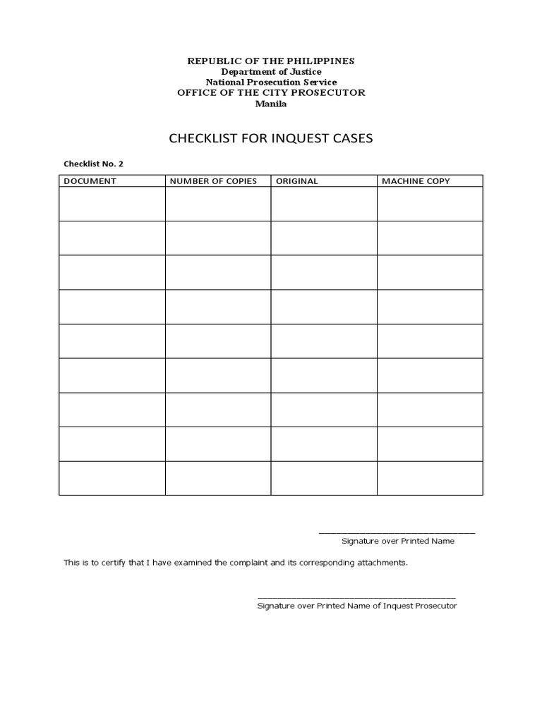 Inquest Case Submission Guide | PDF