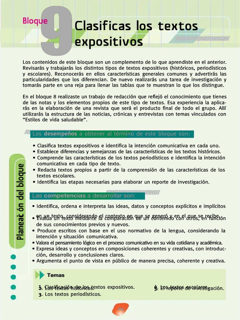 Clasificacion de Los Textos Expositivos | PDF