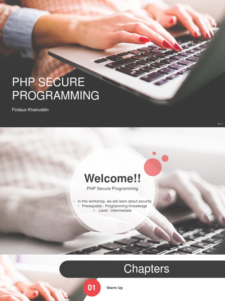 Secure Coding - PHP v.1.1 | Download Free PDF | Cryptography | Password