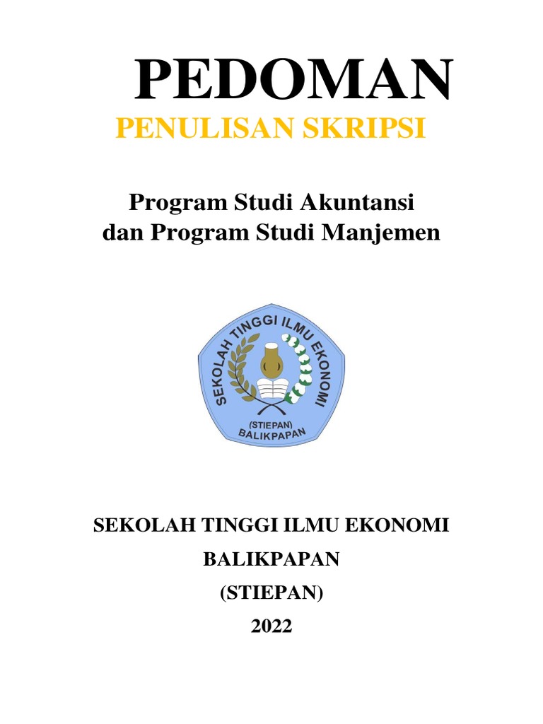(Stiepan) PEDOMAN SKRIPSI 2022 | PDF