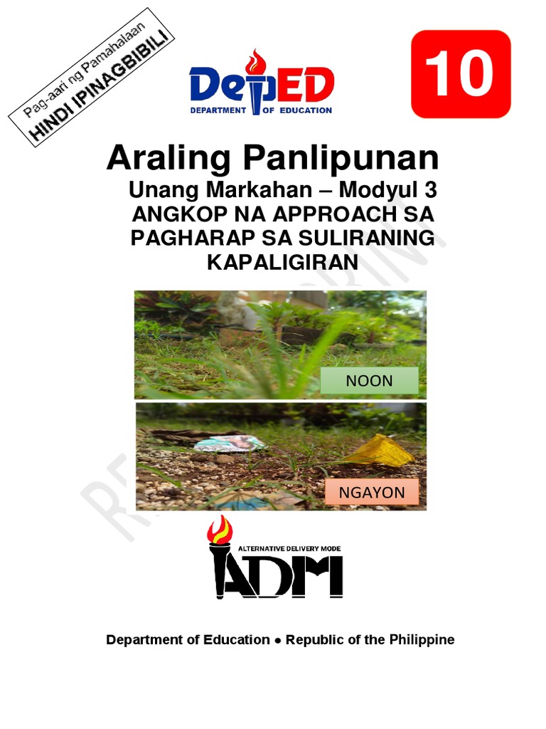 Ap10 q1 Mod3 Angkopnaapproachsapagharap v5 | PDF