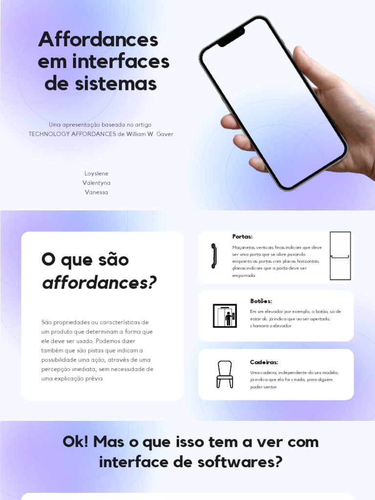 Affordances em Interfaces de Sistemas | PDF | Informática