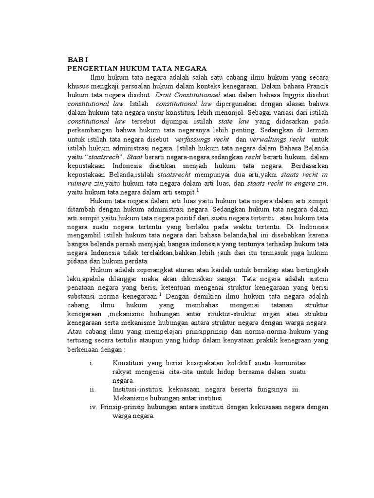 Hukum Tata Negara | PDF
